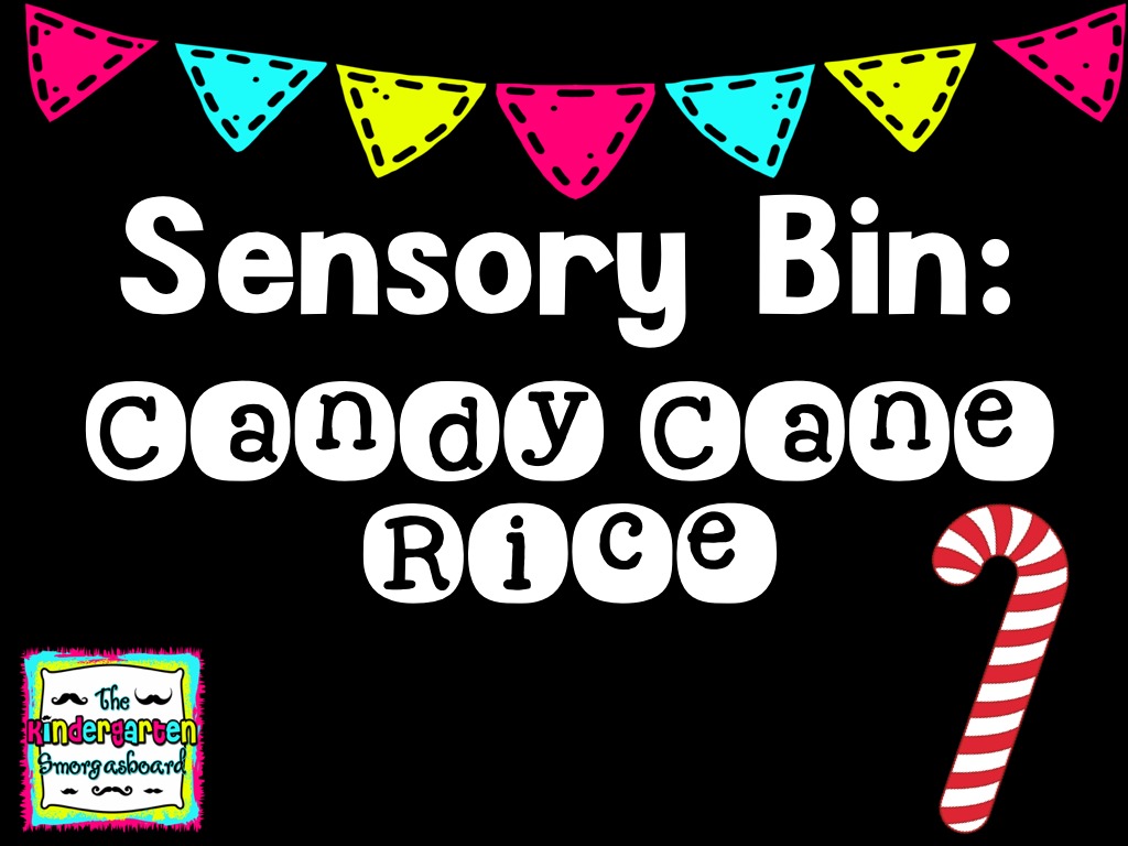 Candy Cane Sensory Bin | The Kindergarten Smorgasboard
