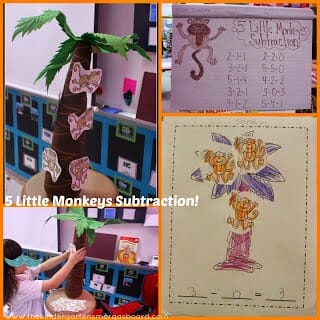 Adding and Subtracting Monkey FREEBIE! – The Kindergarten Smorgasboard