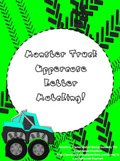 Freebie Friday: Monster Truck Uppercase Letters | The Kindergarten ...