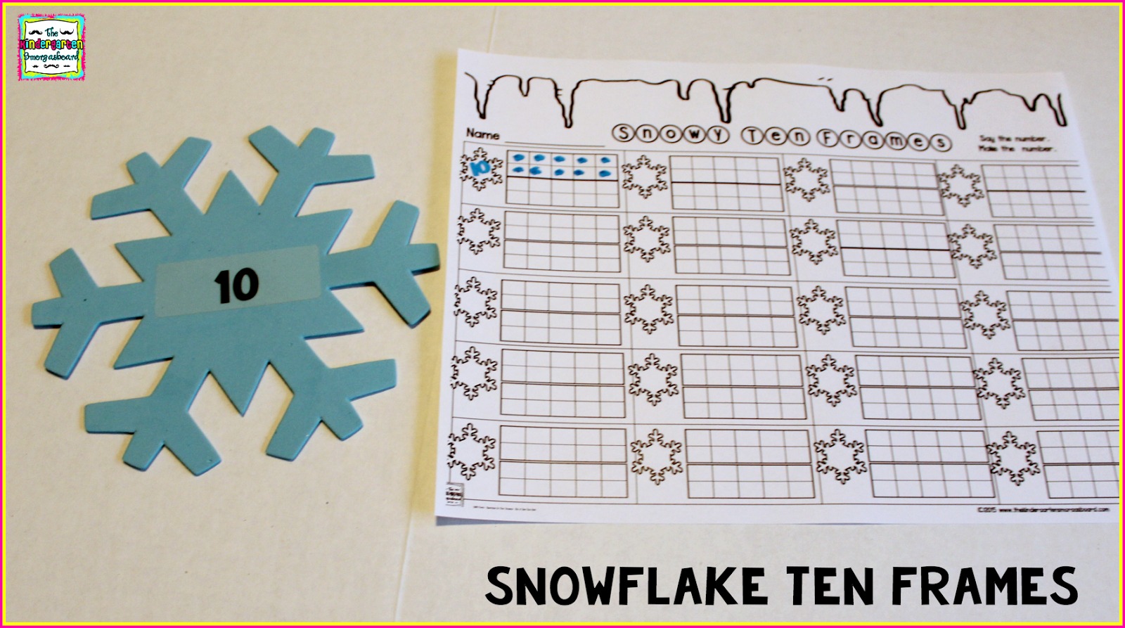 Snowflake Math FREEBIES! – The Kindergarten Smorgasboard