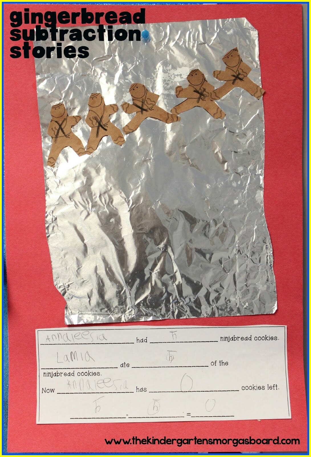Gingerbread Subtraction – The Kindergarten Smorgasboard