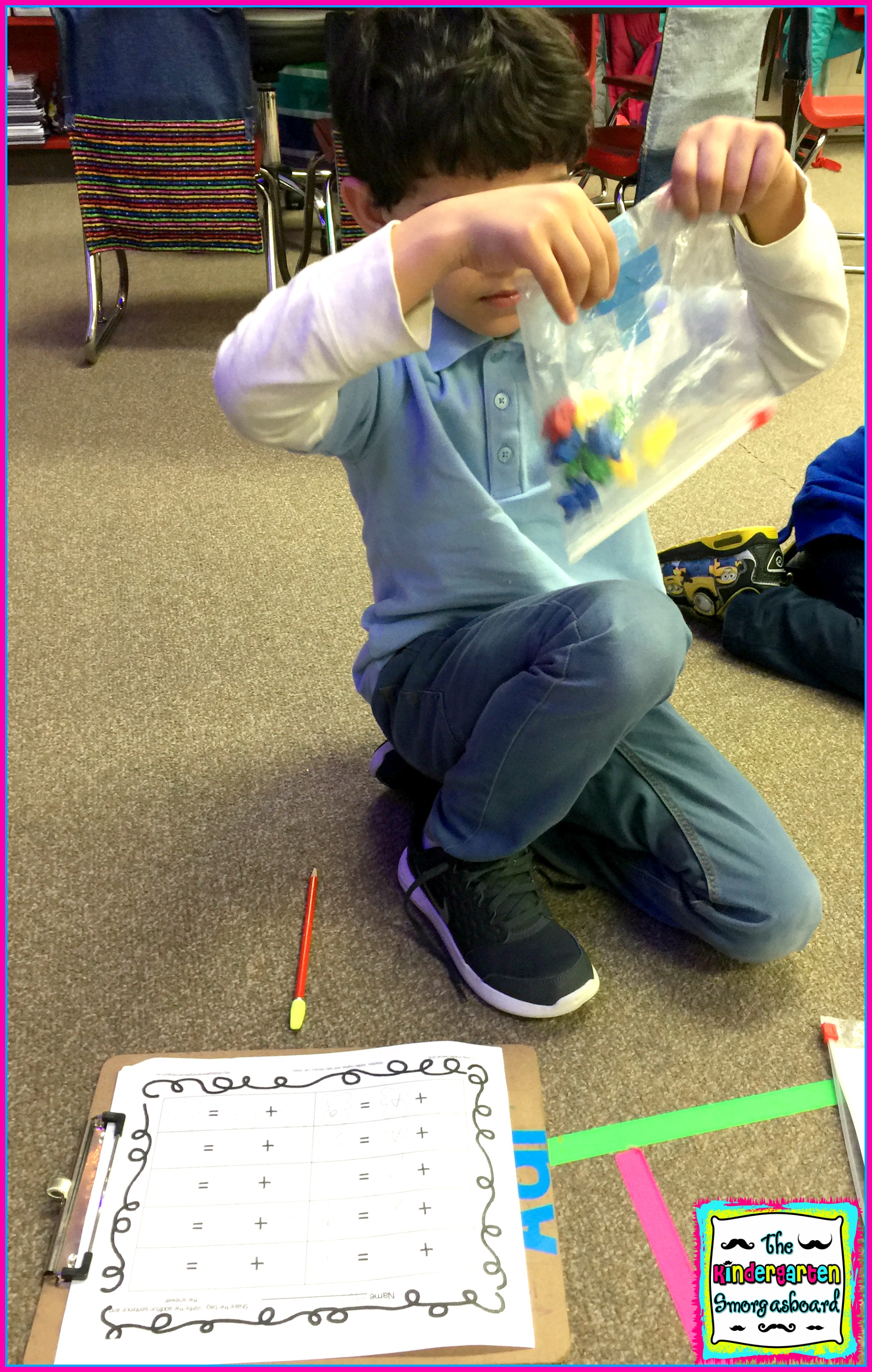 Shake And Add Math Center – The Kindergarten Smorgasboard