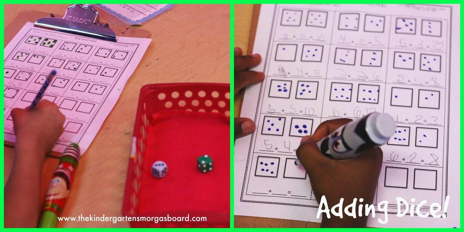 Dice Games: Using Dice In The Classroom | The Kindergarten Smorgasboard