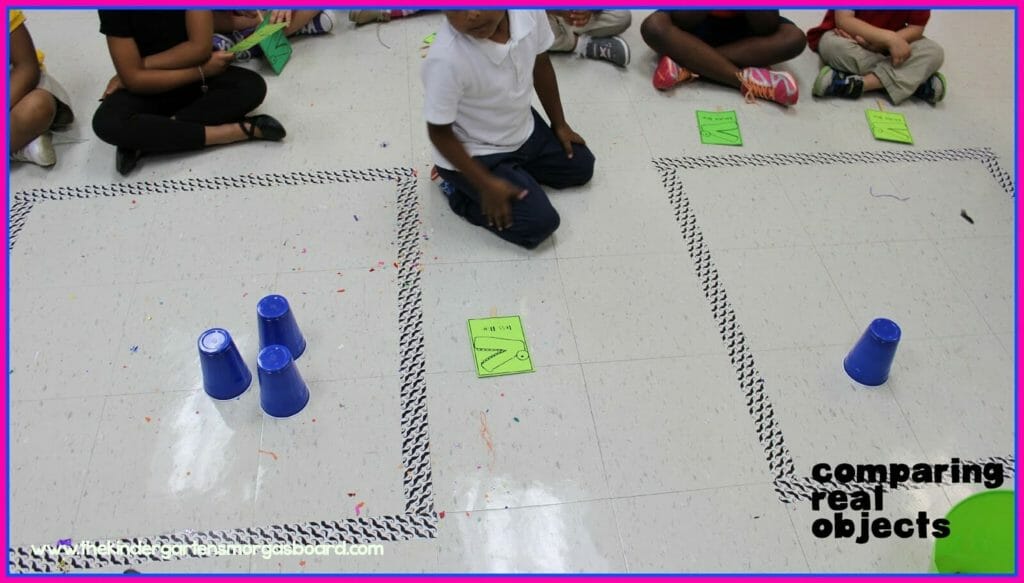 Comparing Numbers The Kindergarten Smorgasboard