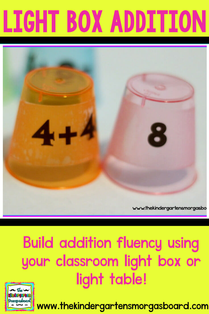 Light Box Addition – The Kindergarten Smorgasboard