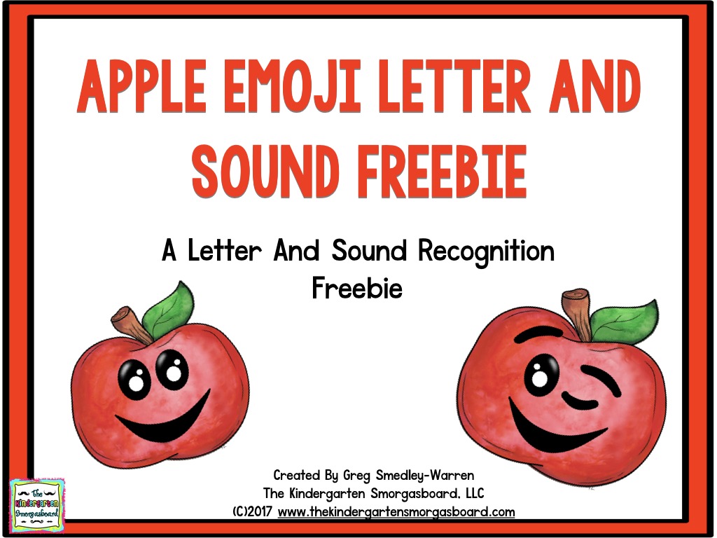 apple emoji freebie.001 – The Kindergarten Smorgasboard