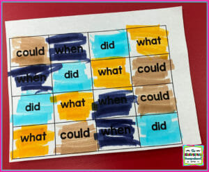 Sight Word 60: Day 4: Sight Word Grids And Phrases – The Kindergarten ...