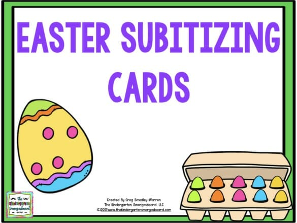 Easter Subitizing Videos – The Kindergarten Smorgasboard