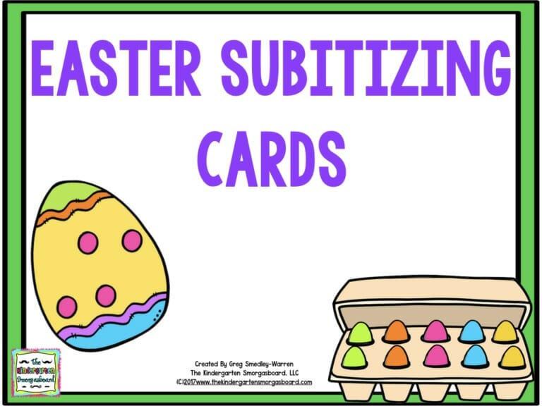 Easter Subitizing Videos – The Kindergarten Smorgasboard