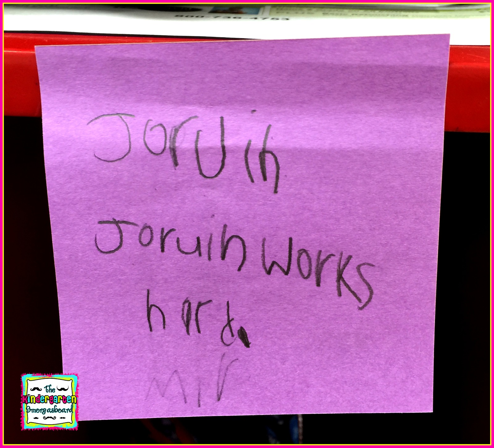 Celebrating Positive Post It Note Day! | The Kindergarten Smorgasboard