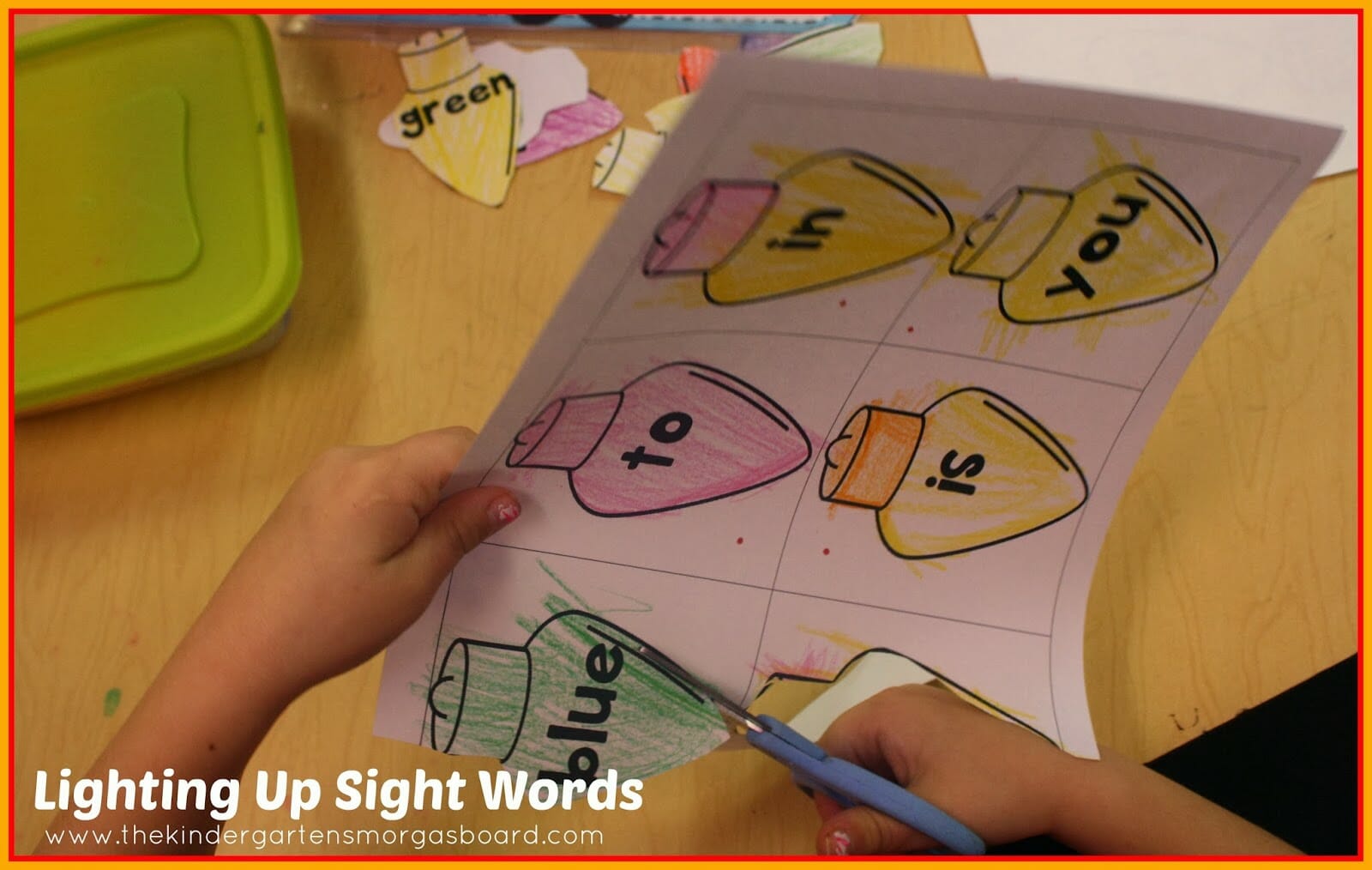 Sight Word Christmas Lights – The Kindergarten Smorgasboard