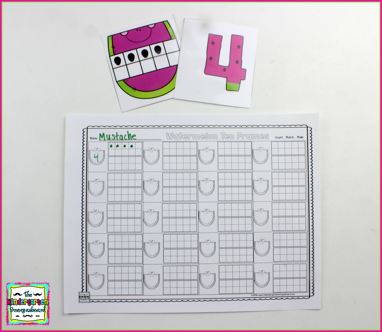Watermelon Kindergarten Activities: Ten Frames FREEBIE! – The ...