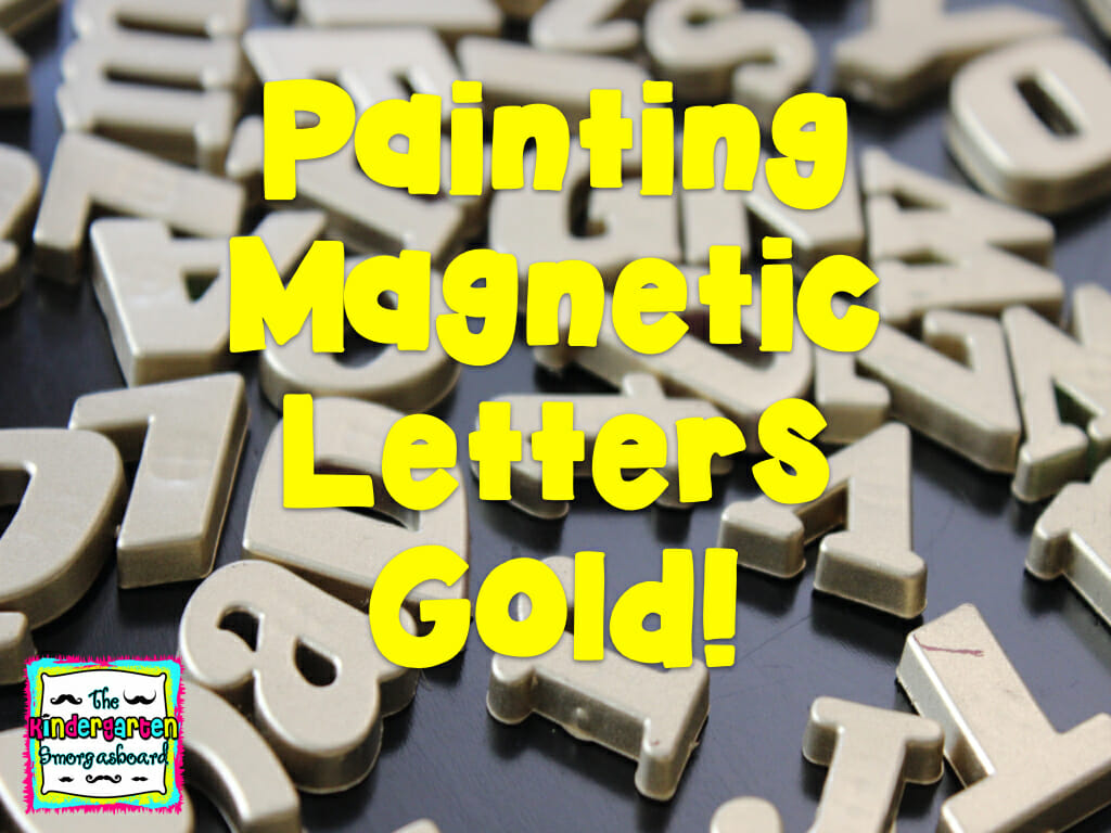 Gold Magnetic Letters | The Kindergarten Smorgasboard