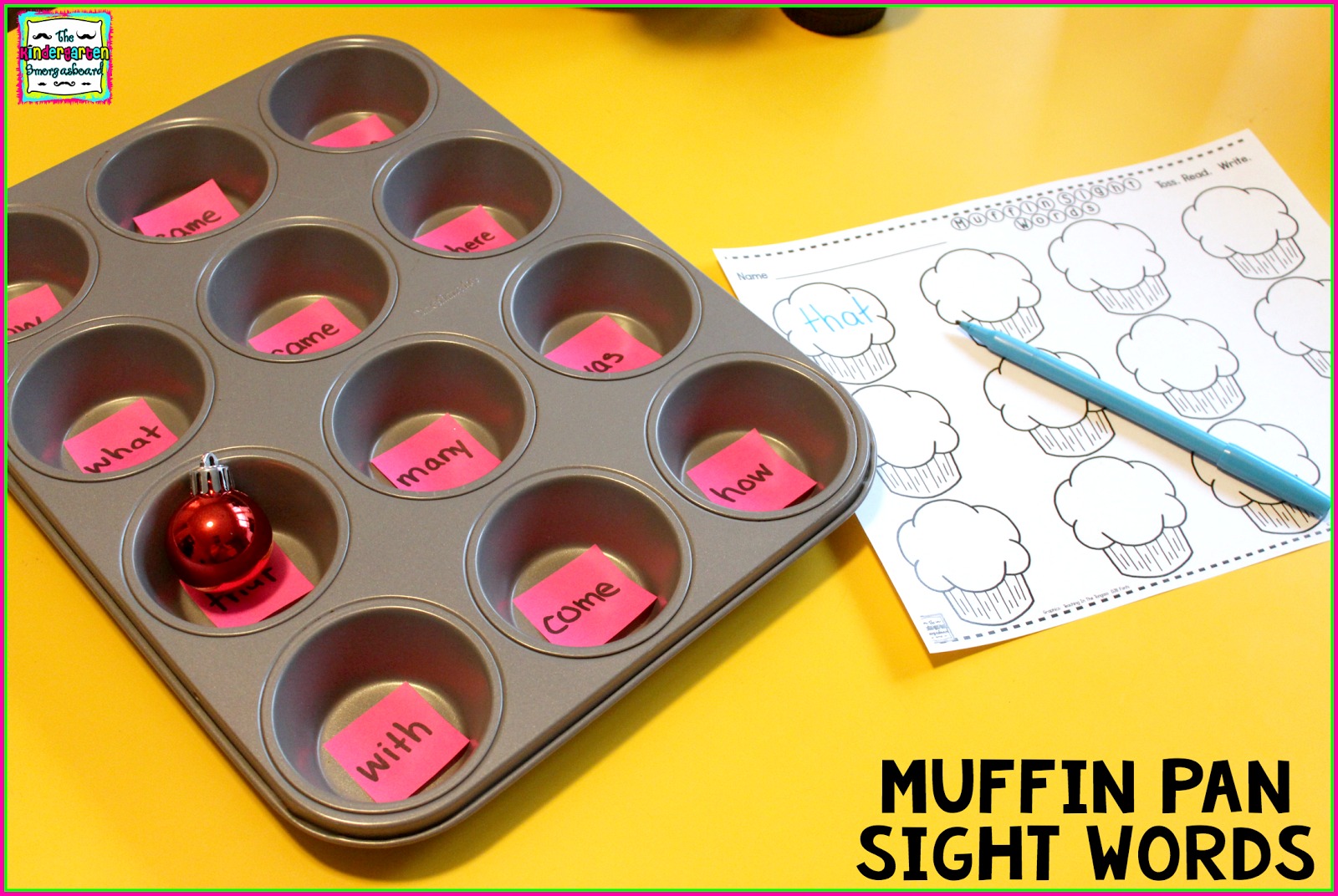 Muffin Pan Sight Words – The Kindergarten Smorgasboard