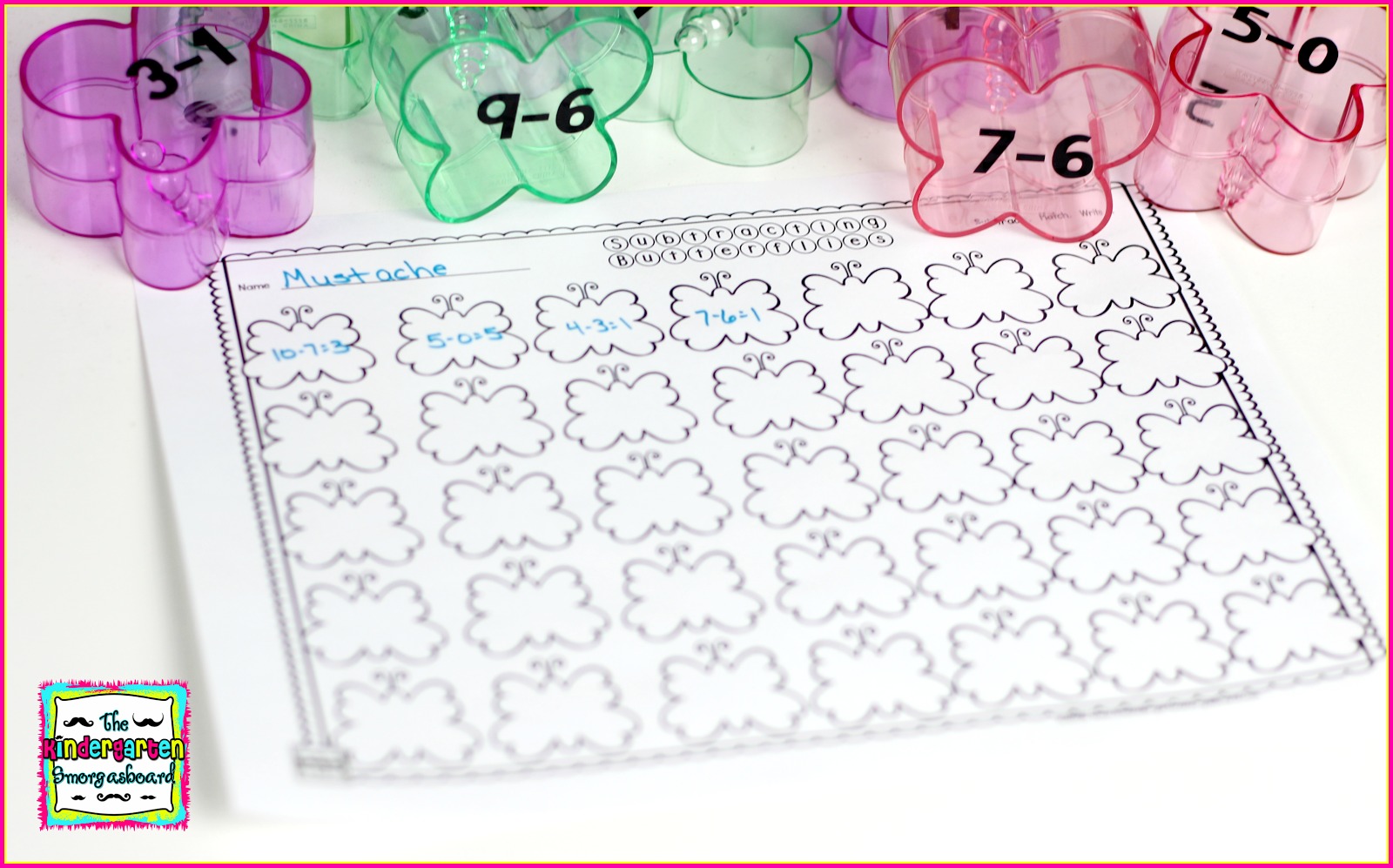 Butterfly Subtraction! – The Kindergarten Smorgasboard