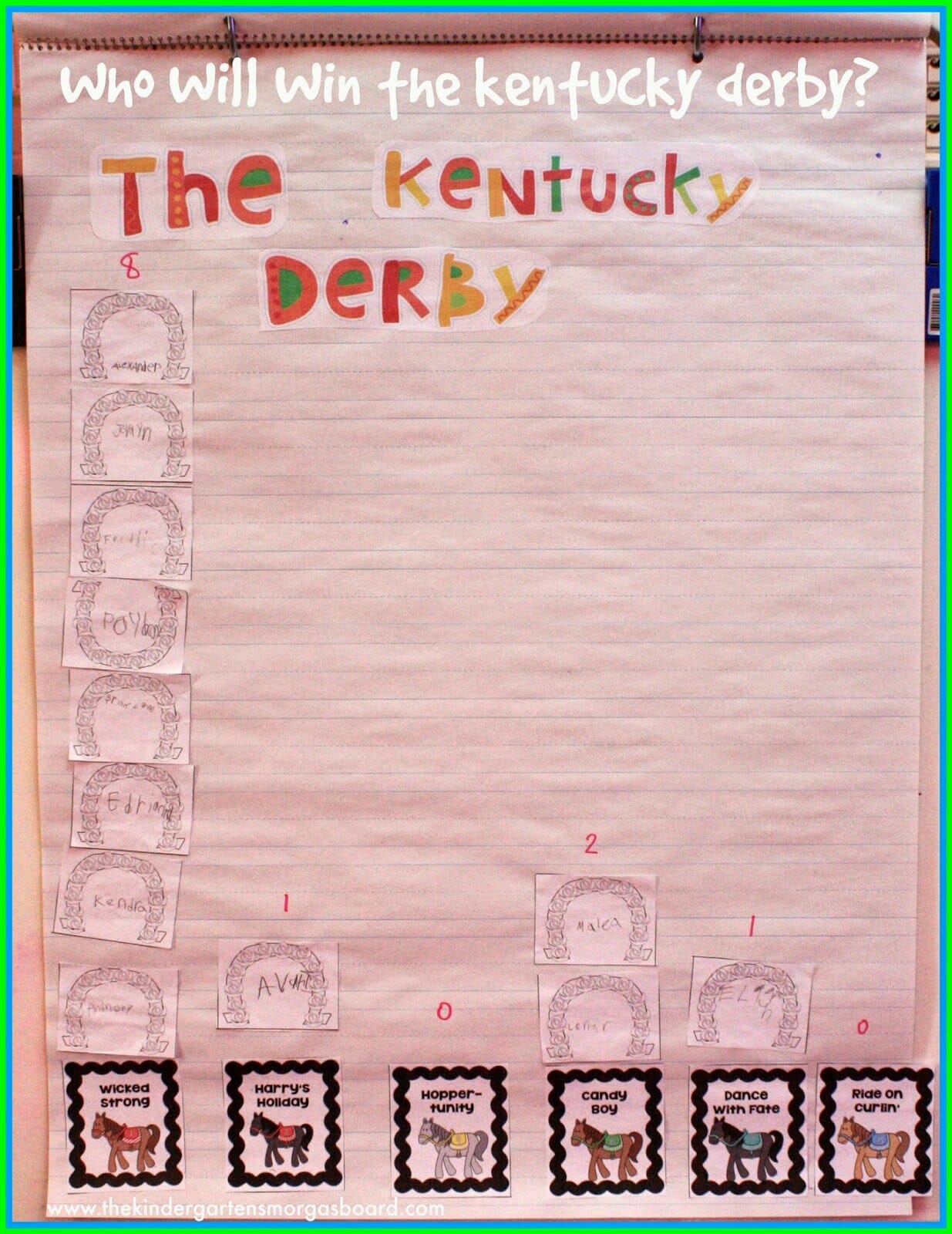 Kentucky Derby Graphing! – The Kindergarten Smorgasboard
