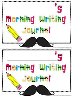 Journal Label Freebie | The Kindergarten Smorgasboard