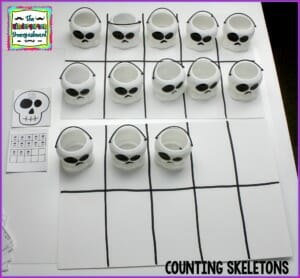 Skeleton Counting With Ten Frames – The Kindergarten Smorgasboard