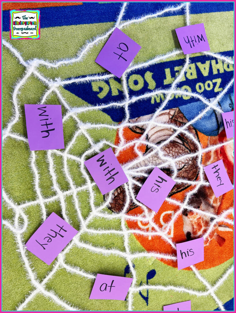 Spider Sight Words! – The Kindergarten Smorgasboard