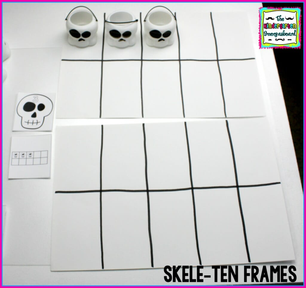 Skeleton Counting With Ten Frames – The Kindergarten Smorgasboard