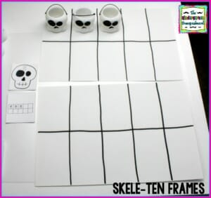 Skeleton Counting With Ten Frames – The Kindergarten Smorgasboard