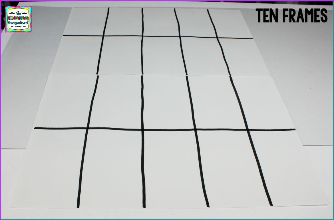 Skeleton Counting With Ten Frames – The Kindergarten Smorgasboard