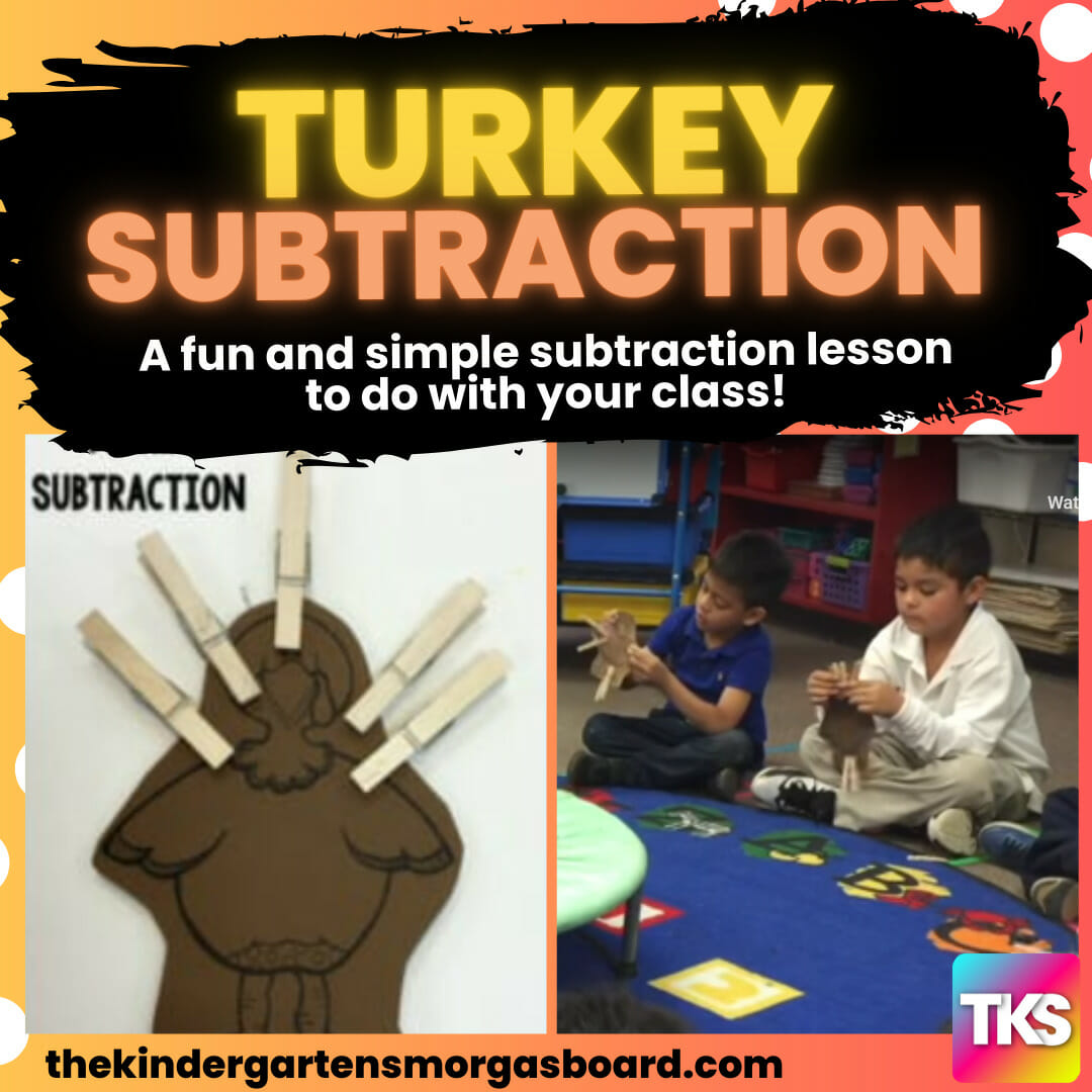 Turkey Subtraction | The Kindergarten Smorgasboard