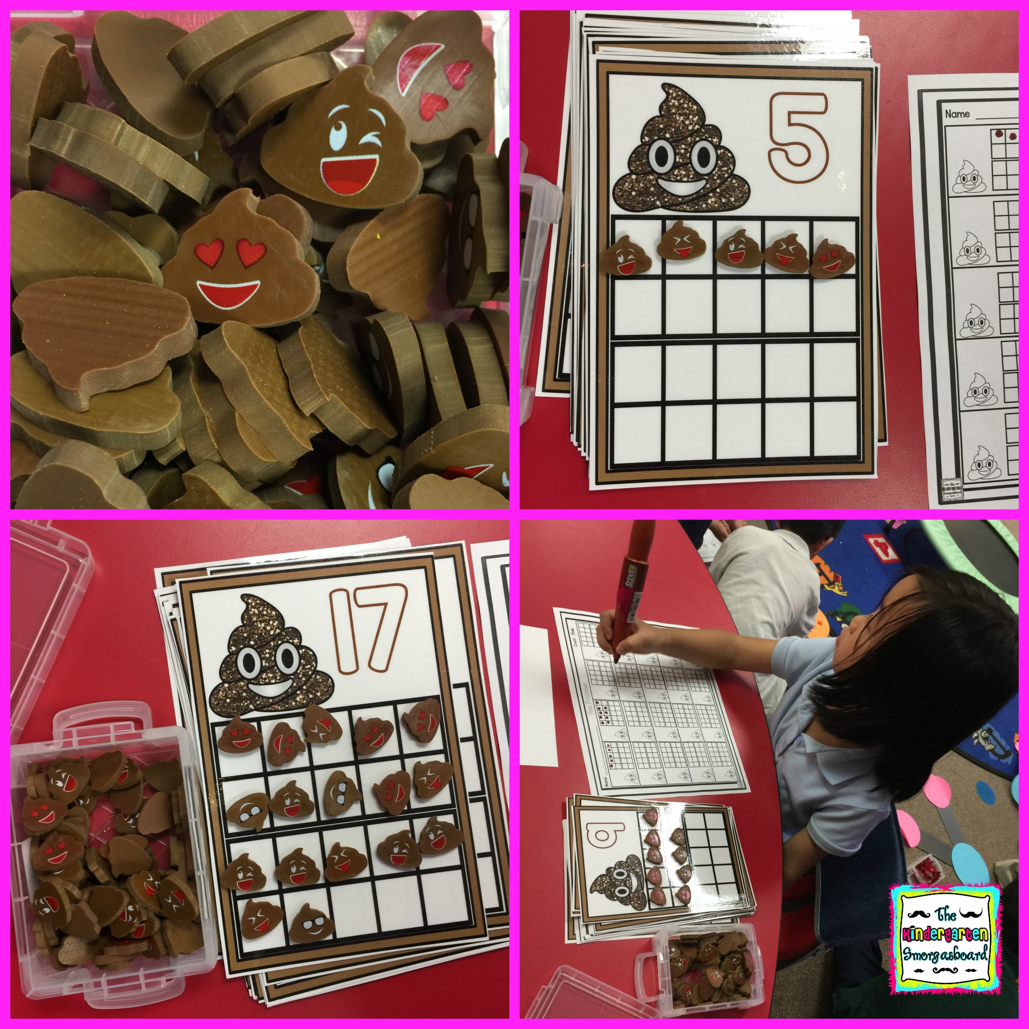 poop-emoji-ten-frames – The Kindergarten Smorgasboard