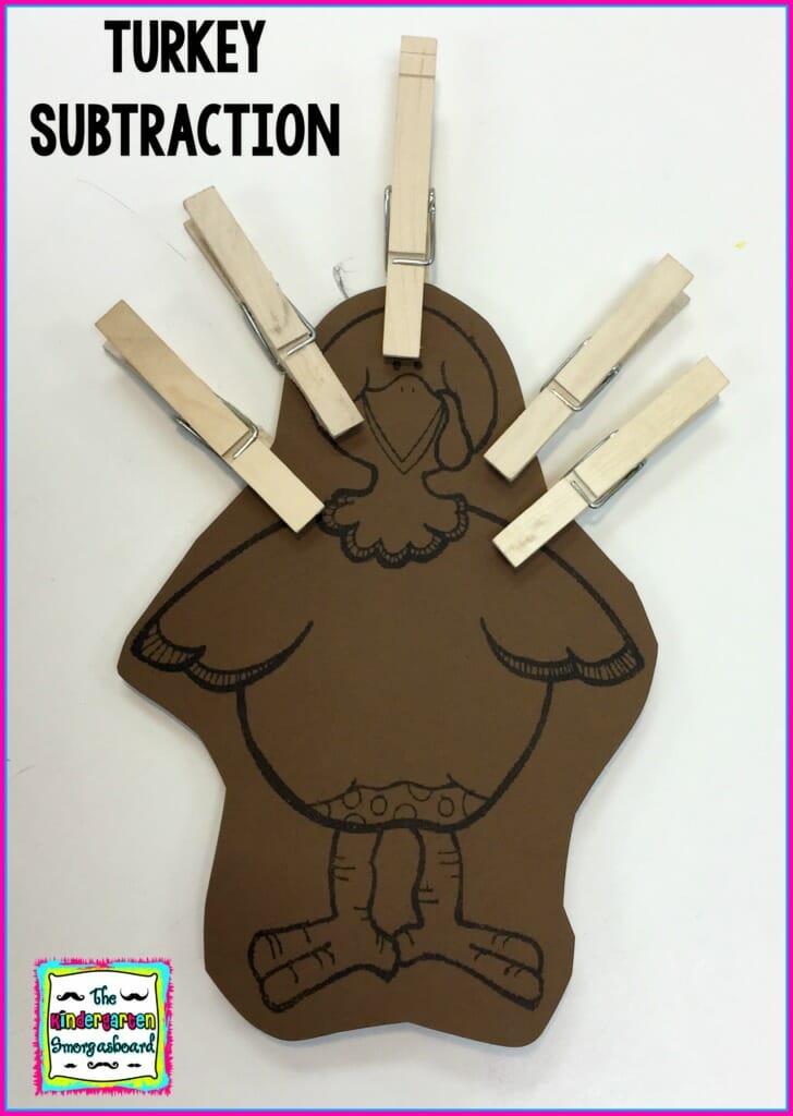 Turkey Subtraction – The Kindergarten Smorgasboard
