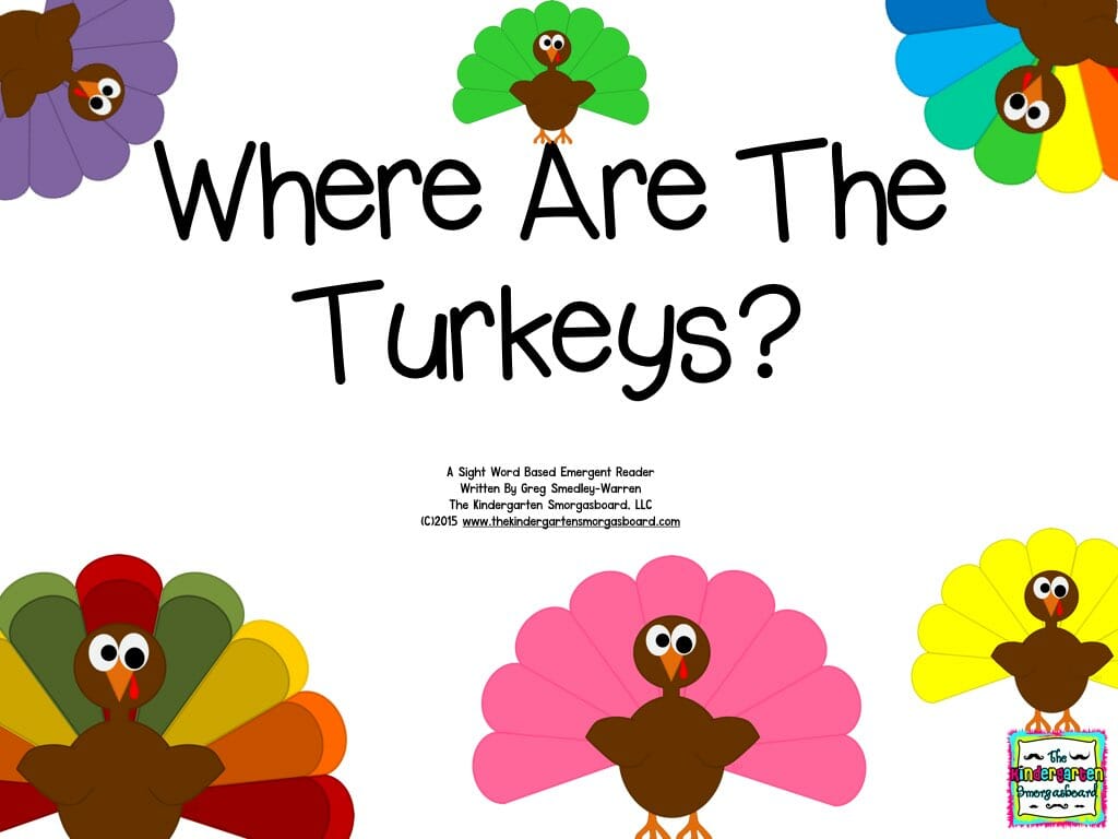 Schedulin’ Sunday: Thanksgiving Turkeys – The Kindergarten Smorgasboard