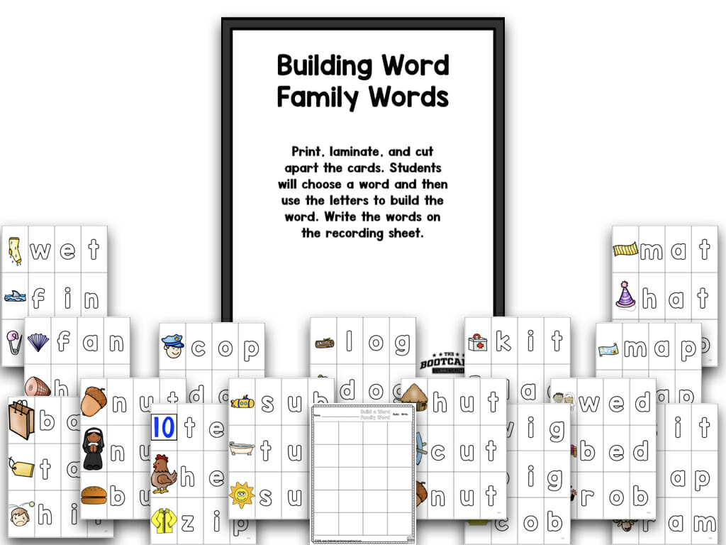 word family bootcamp no theme preview pics.008 – The Kindergarten ...