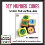 Number Cubes DIY – The Kindergarten Smorgasboard