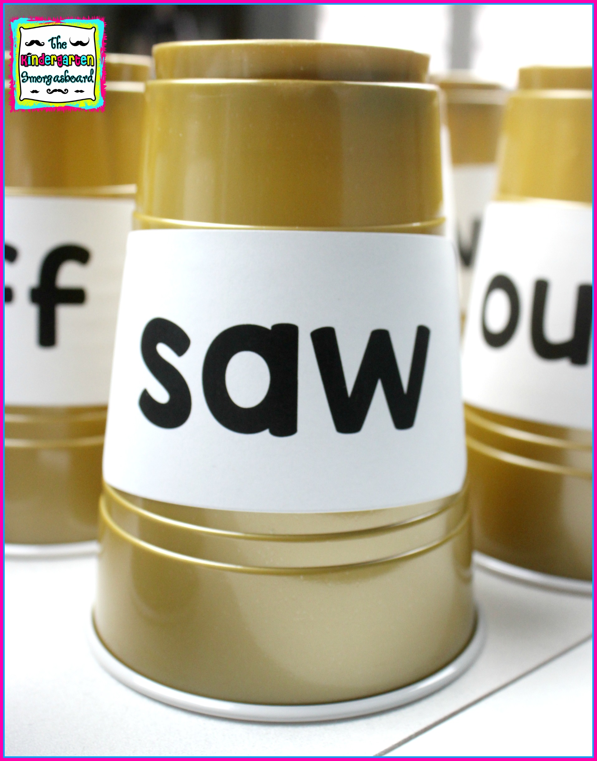 Sight Word Cups – The Kindergarten Smorgasboard