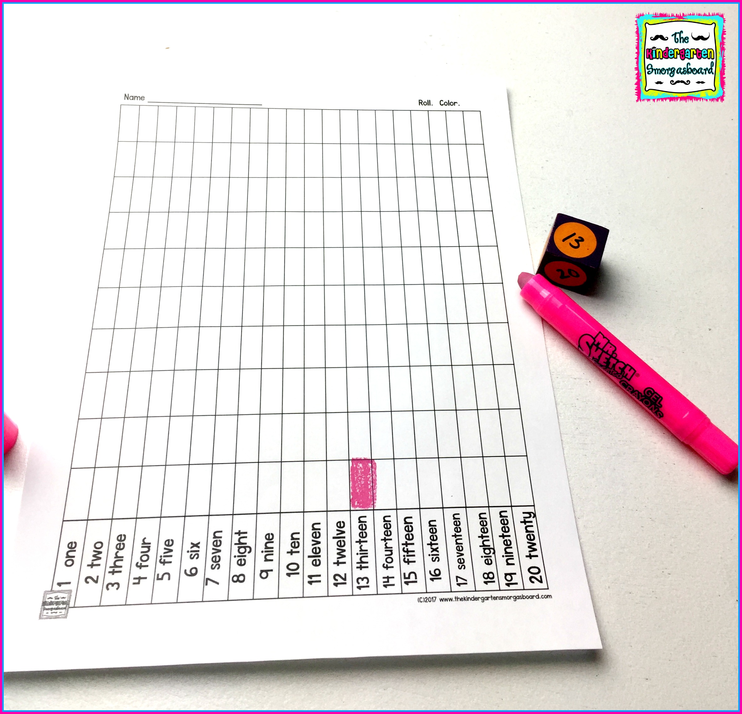 number graphing – The Kindergarten Smorgasboard