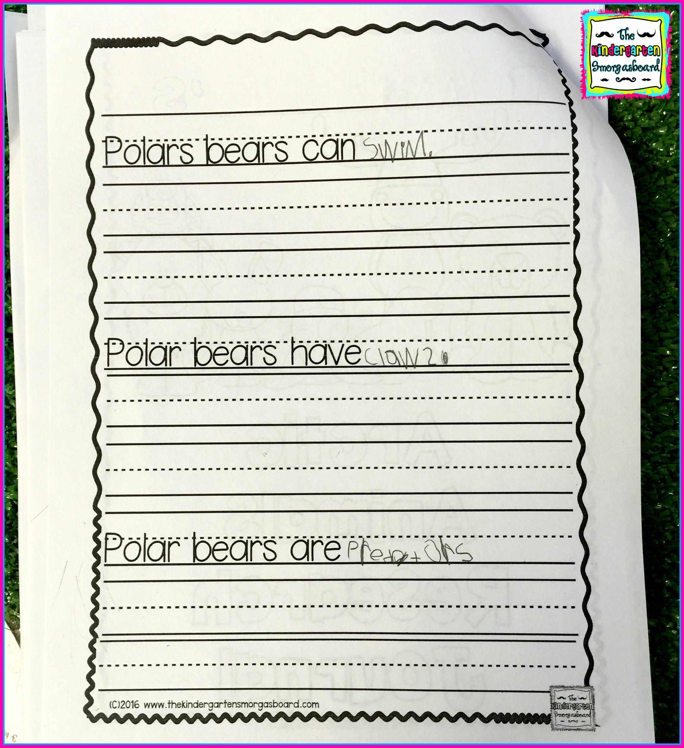 polar bear writing – The Kindergarten Smorgasboard