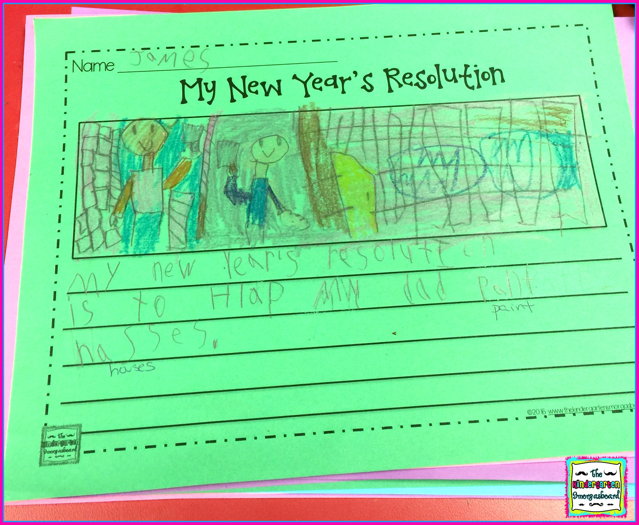 resolution writing 3 – The Kindergarten Smorgasboard