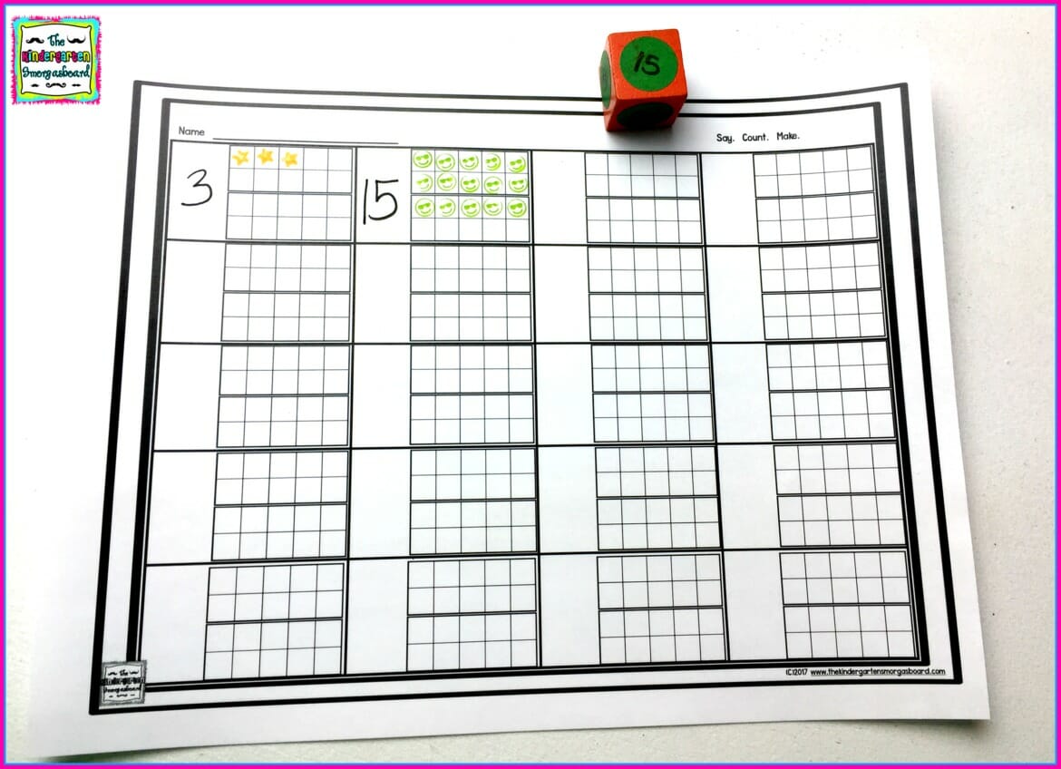 Number Cubes DIY – The Kindergarten Smorgasboard