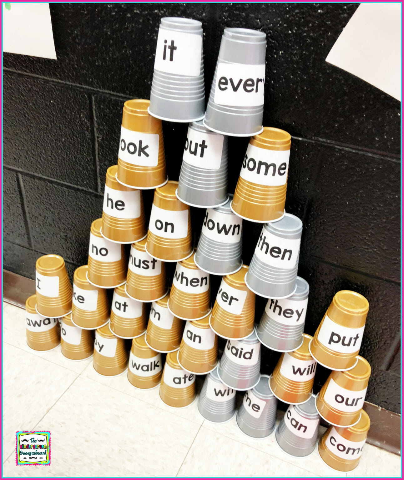 Sight Word Cups – The Kindergarten Smorgasboard