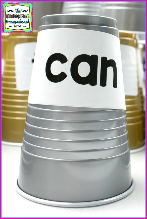 Sight Word Cups – The Kindergarten Smorgasboard