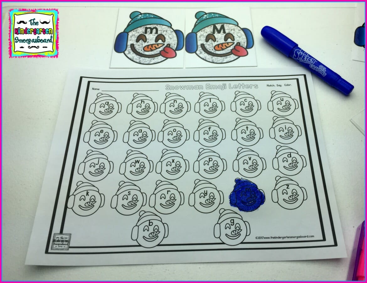 Snowman Emoji Letter FREEBIE! – The Kindergarten Smorgasboard