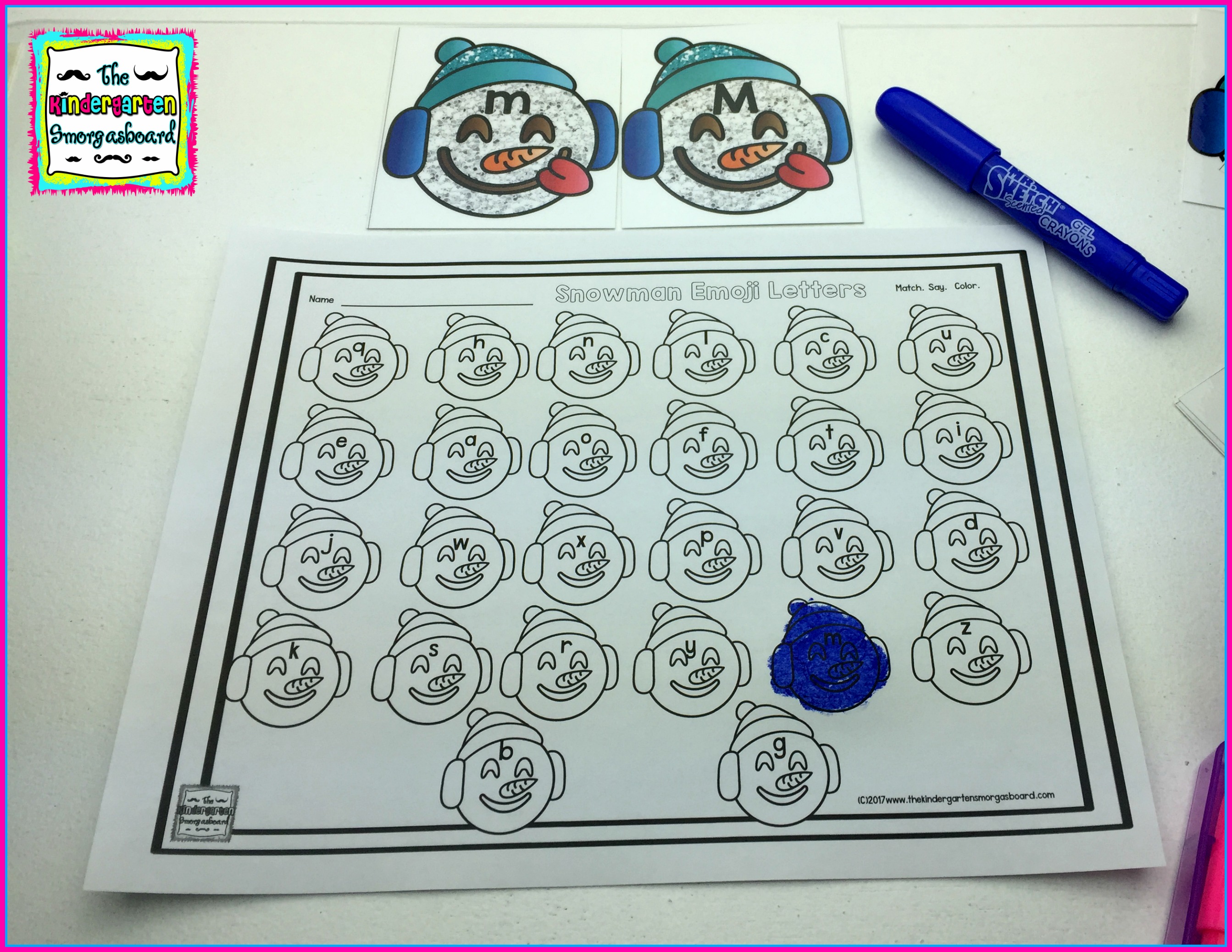 snowman emoji letters – The Kindergarten Smorgasboard