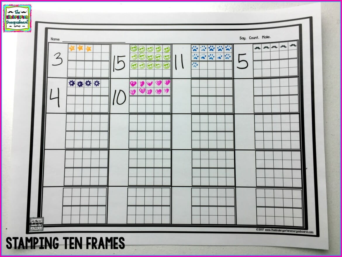 Number Cubes DIY – The Kindergarten Smorgasboard