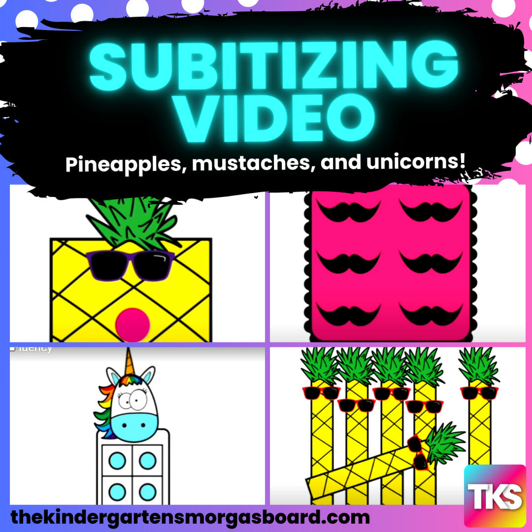 Subitizing Video | The Kindergarten Smorgasboard