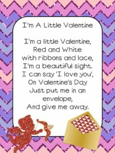 I'm a little valentine poem | The Kindergarten Smorgasboard