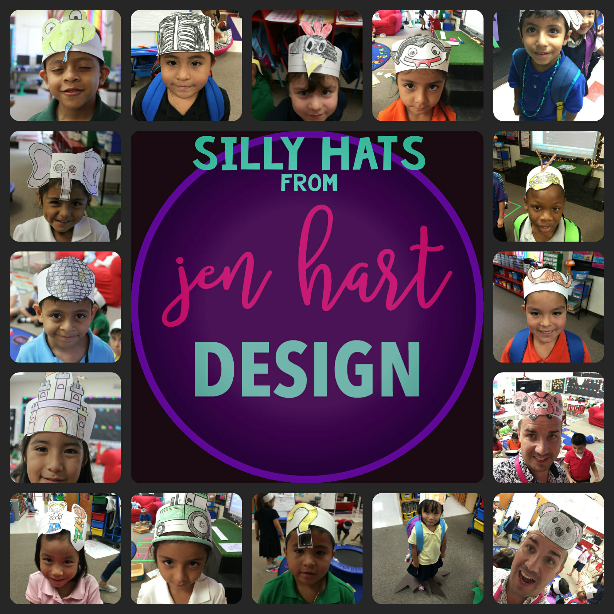 Silly Hats Collage – The Kindergarten Smorgasboard