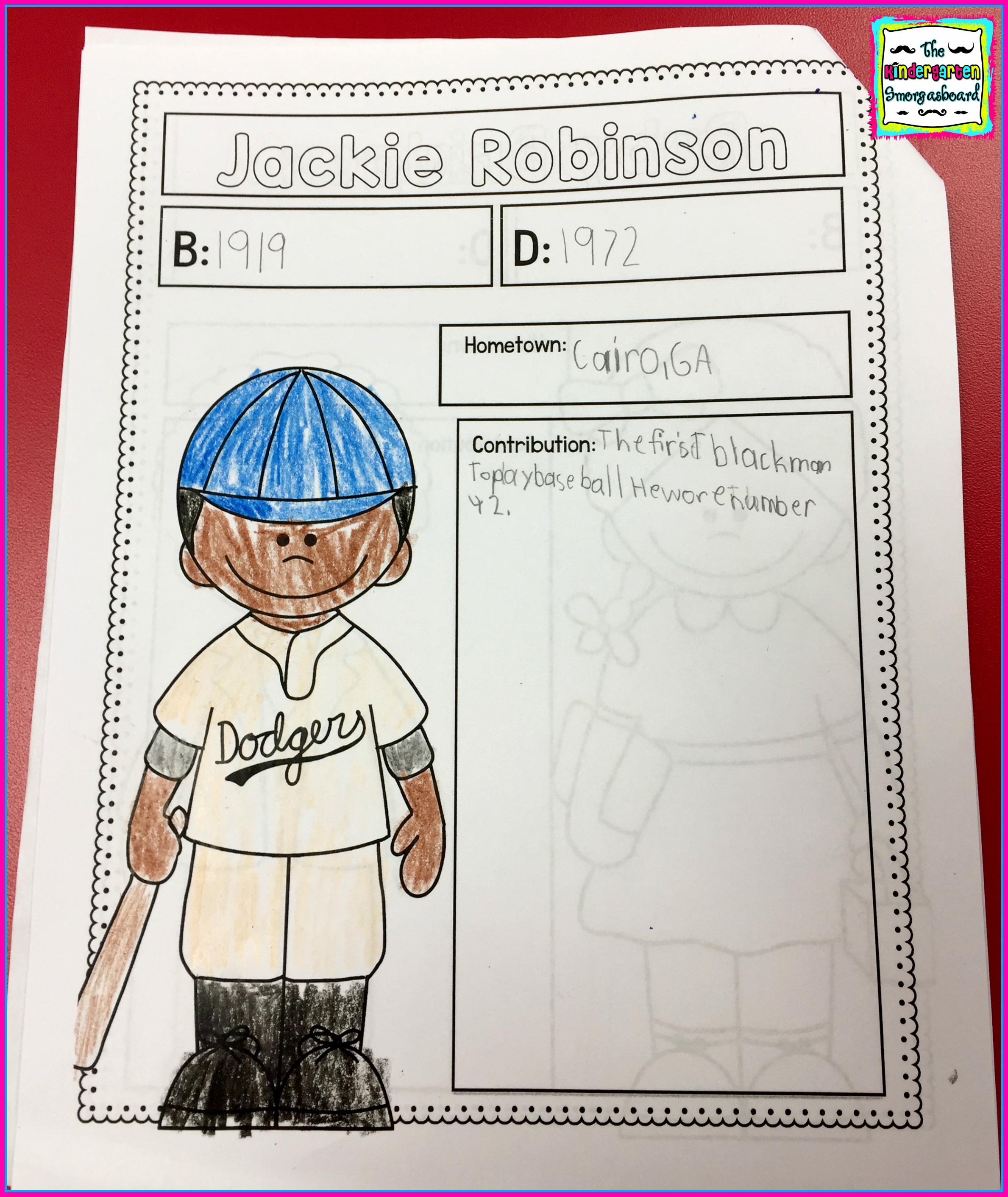 jackie robinson – The Kindergarten Smorgasboard