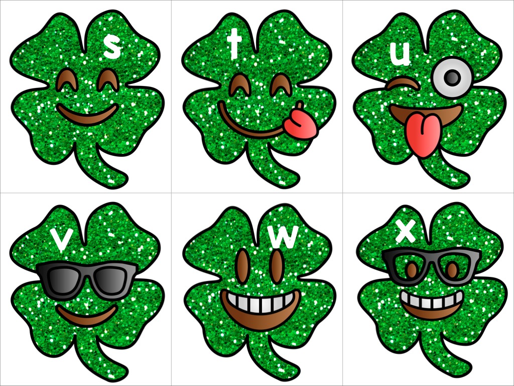 Shamrock Emoji Letter Freebie – The Kindergarten Smorgasboard