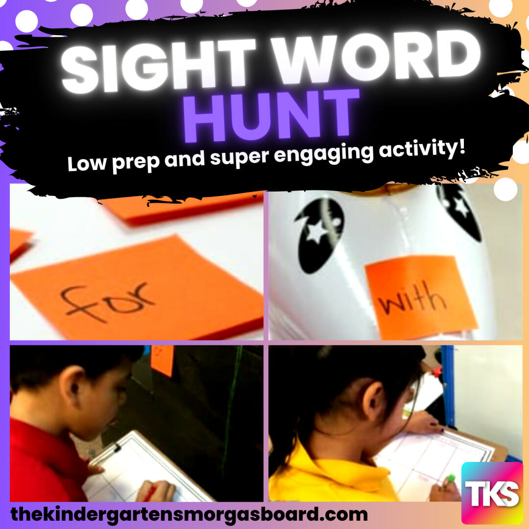 Sight Word Hunt | The Kindergarten Smorgasboard