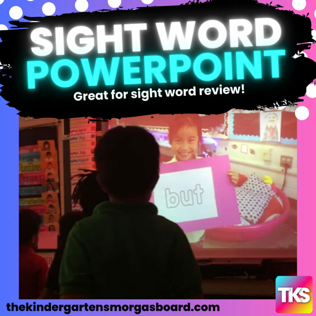 Sight Word PowerPoint – The Kindergarten Smorgasboard