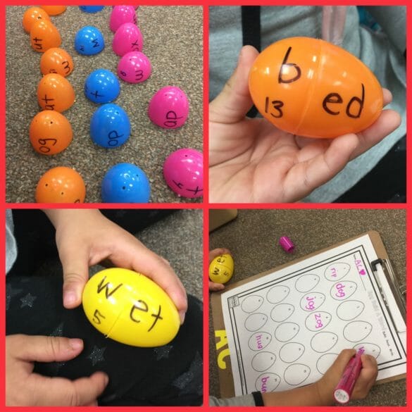 Word Work With Plastic Eggs – The Kindergarten Smorgasboard